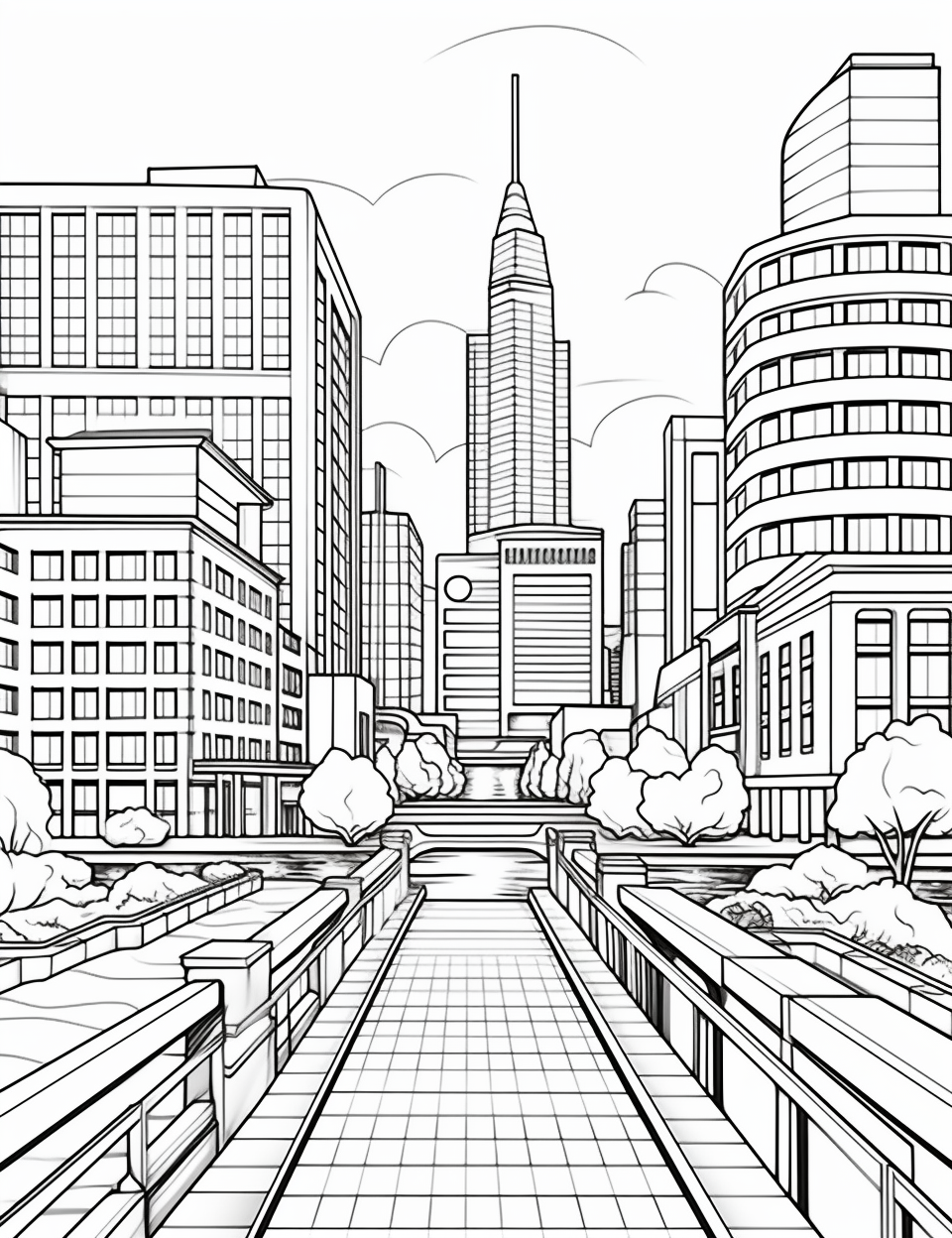 Color Craftables | Coloring Pages | Buildings & Architecture - Modern ...