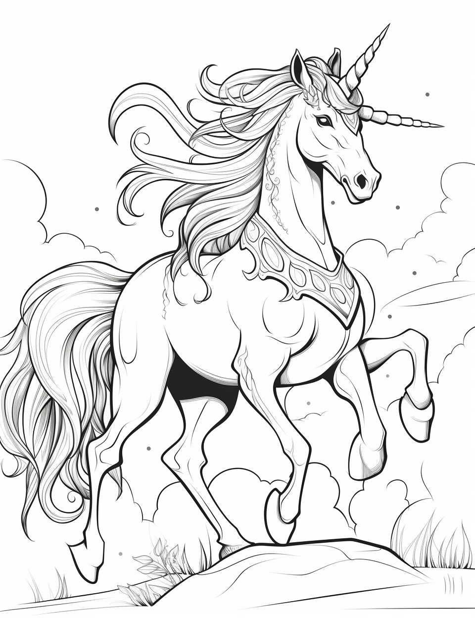 Color Craftables | Coloring Pages | Mythical Creatures - Unicorn