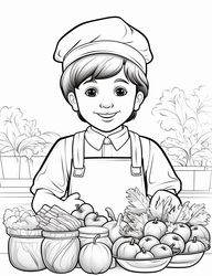 Color Craftables | Coloring Pages | Food & Beverage - Cooking Scenes ...