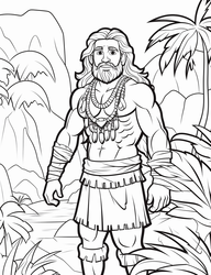 Color Craftables | Coloring Pages | Prehistoric & Cavemen - Landscapes ...