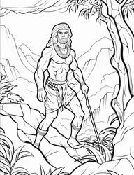 Color Craftables | Coloring Pages | Prehistoric & Cavemen - Landscapes ...