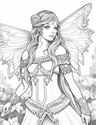 Color Craftables | Coloring Pages | Mythical Creatures - Fairy