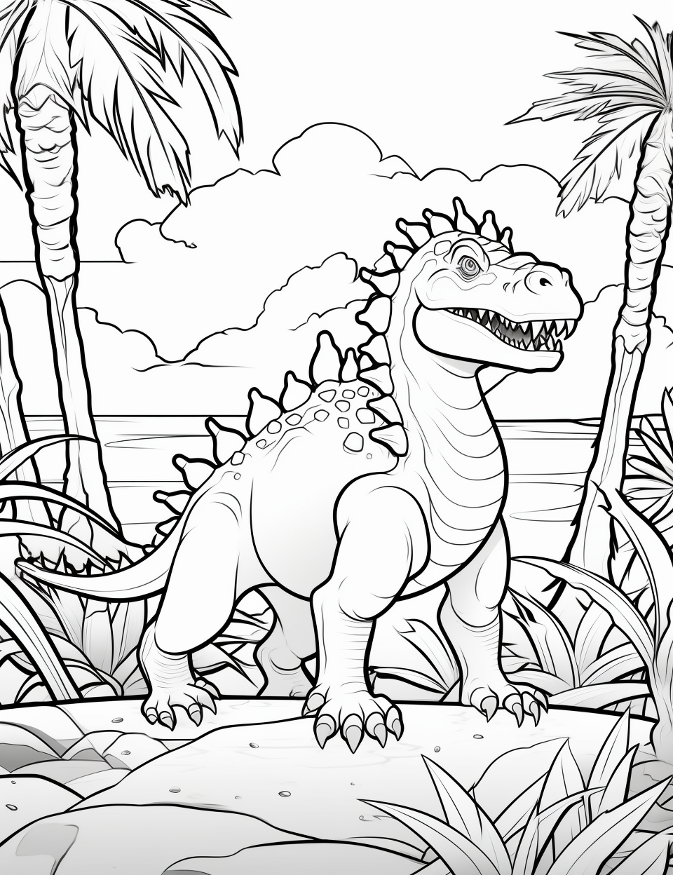 Color Craftables | Coloring Pages | Stegosaurus Coloring Page