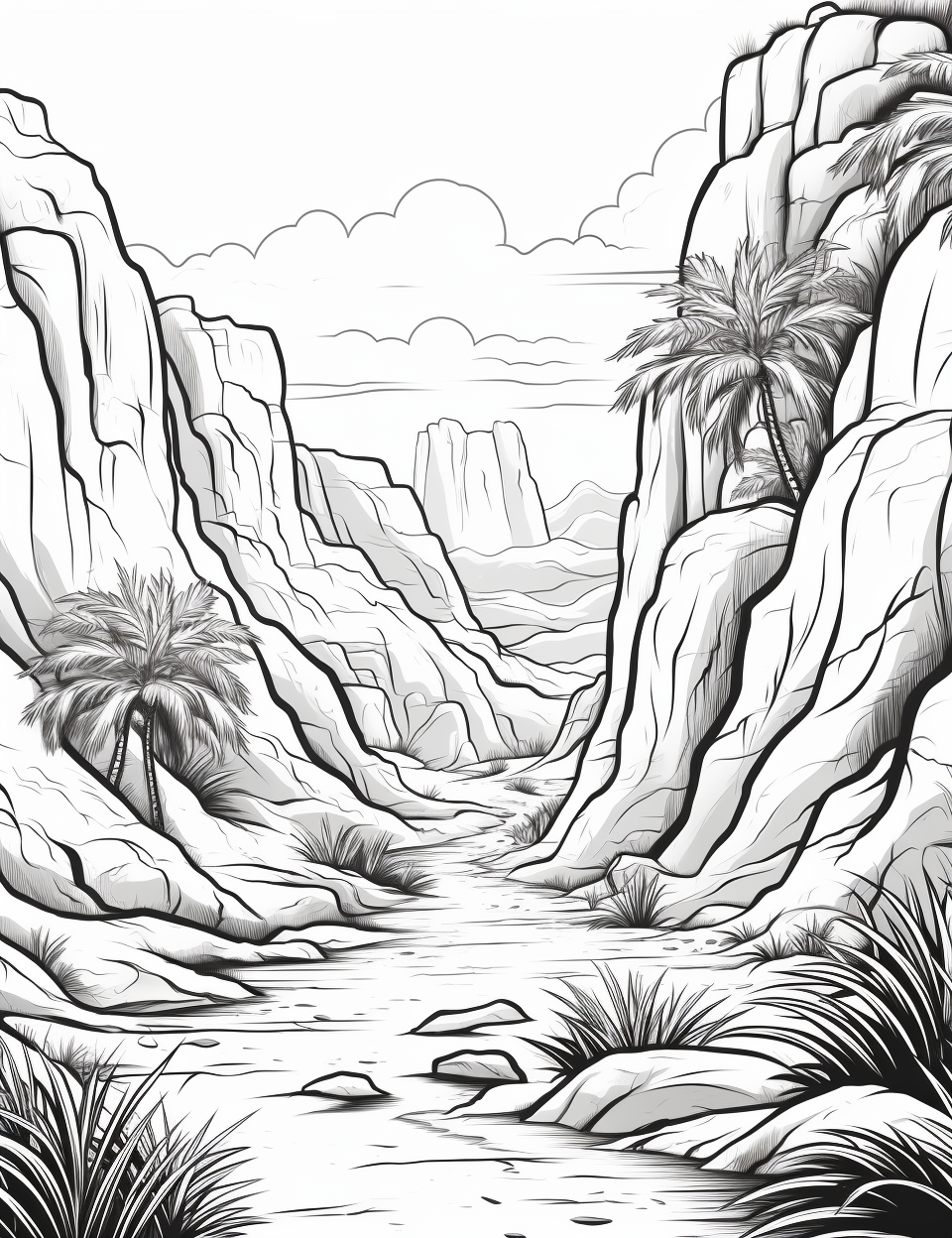 Color Craftables | Coloring Pages | Nature - Deserts