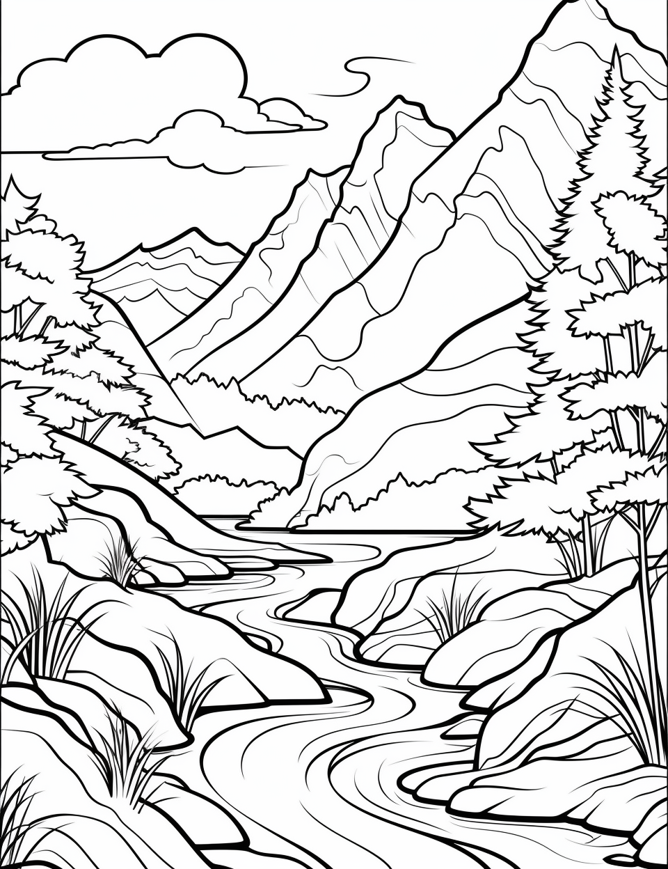 Color Craftables | Coloring Pages | Nature - Mountains - Canyons & Valleys