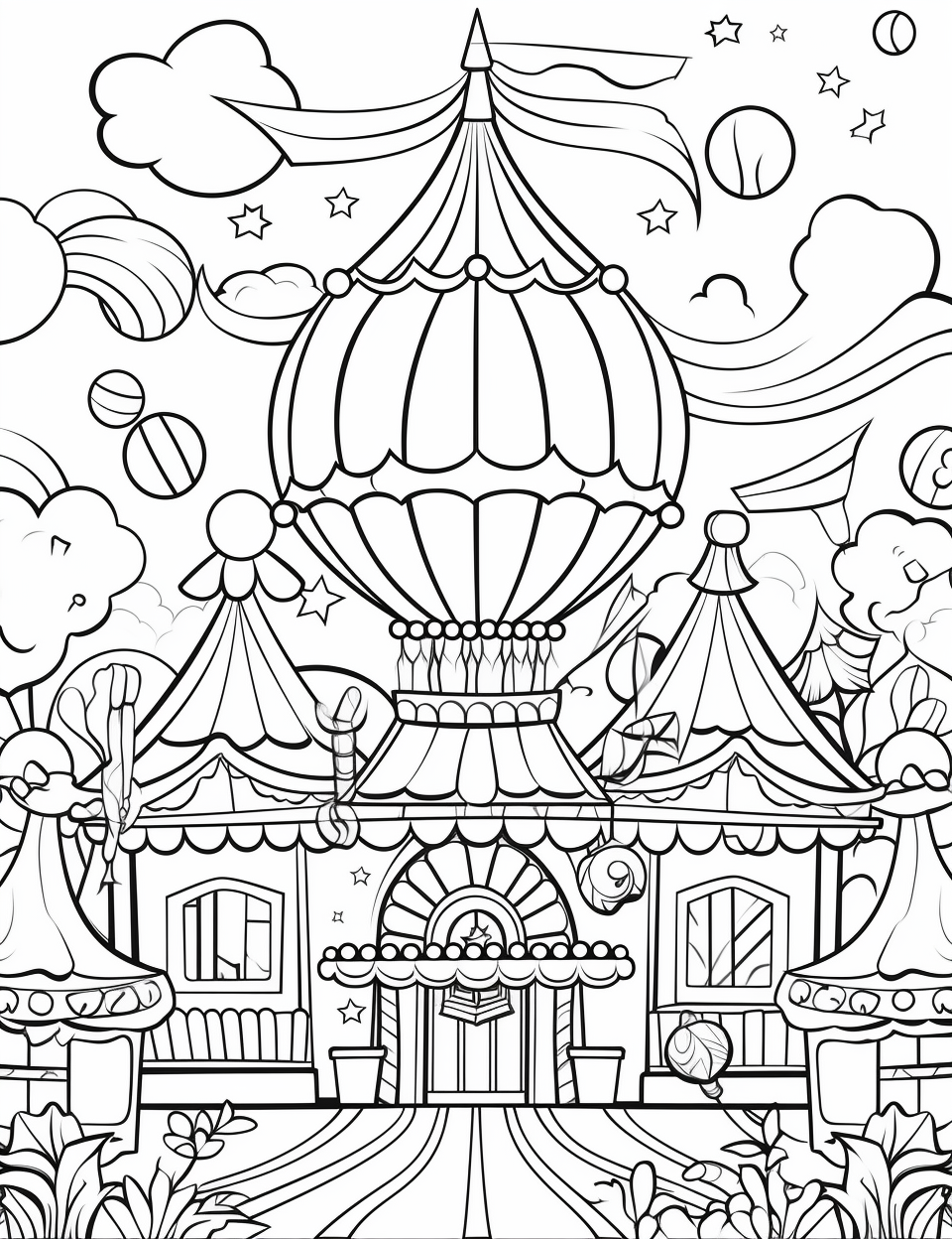 Color Craftables | Coloring Pages | Carnival & Circus - Attractions ...