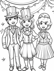 Color Craftables | Coloring Pages | Carnival & Circus - Performers