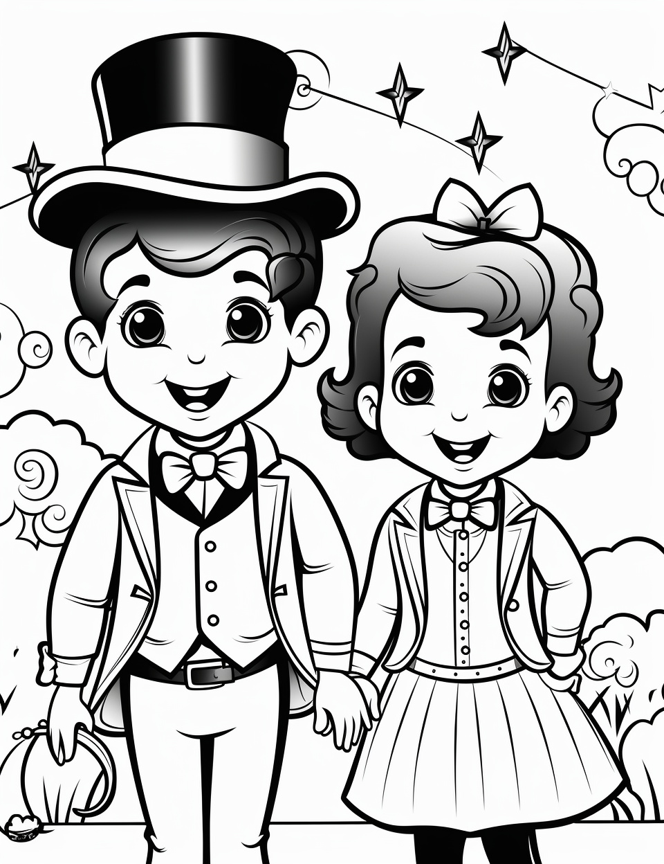 Color Craftables | Coloring Pages | Carnival & Circus - Performers