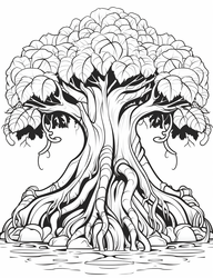 Color Craftables | Coloring Pages | Nature - Forests - Dry Forest