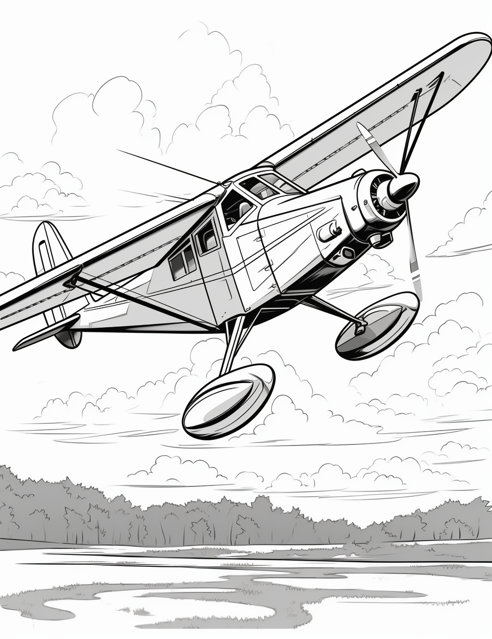 Color Craftables | Coloring Pages | Aviation - Aircraft Types - Ultralights
