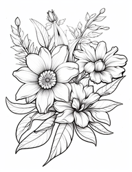 Color Craftables | Coloring Pages | Nature - Flowers - Daisies