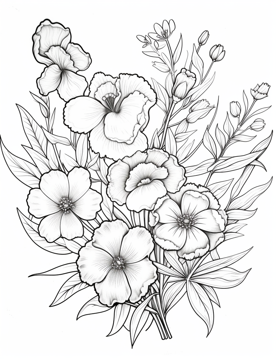 Color Craftables | Coloring Pages | Nature - Flowers