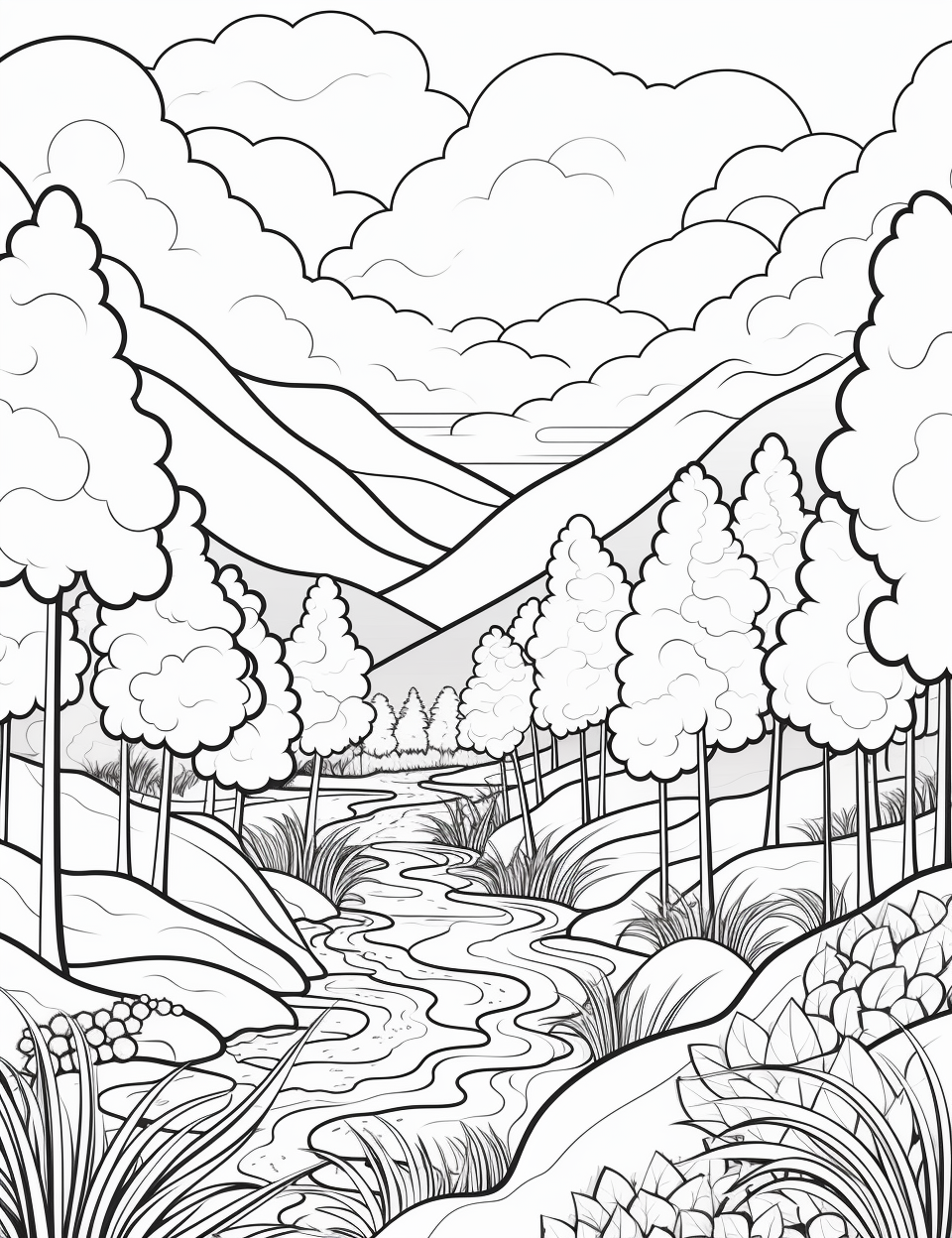 Color Craftables | Coloring Pages | Nature - Weather Phenomena - Fog