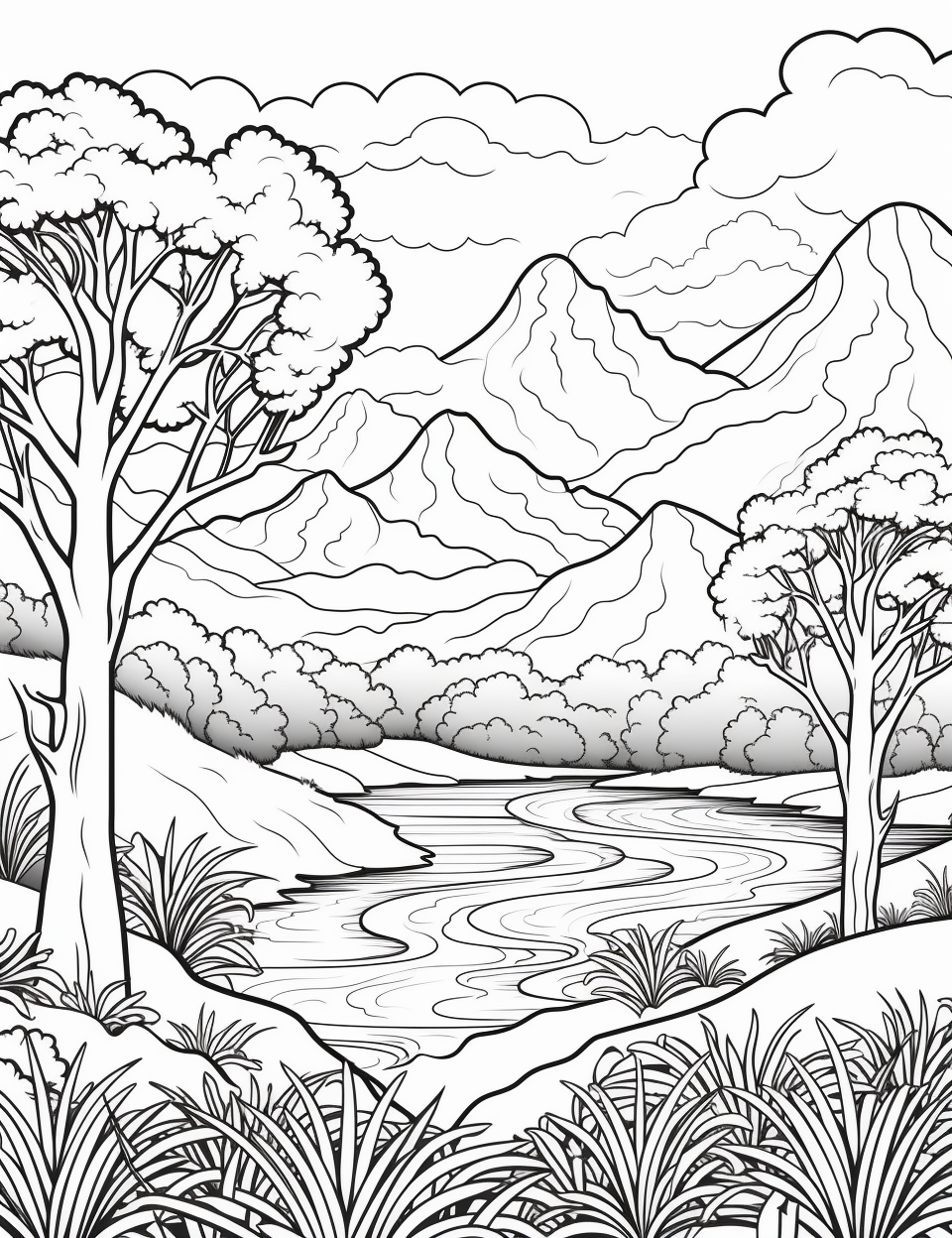 Color Craftables | Coloring Pages | Nature - Weather Phenomena - Fog