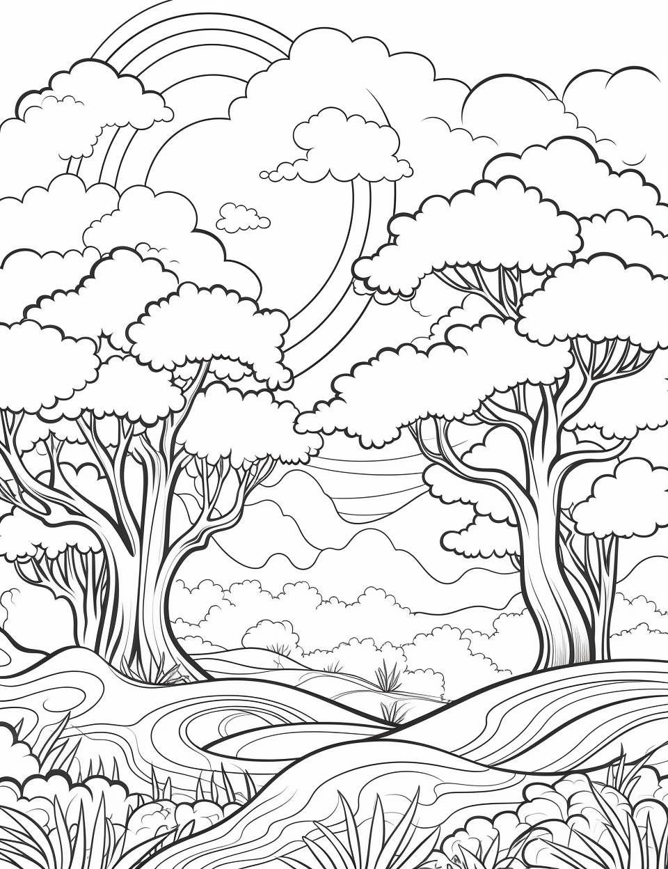 Color Craftables | Coloring Pages | Nature - Weather Phenomena - Fog