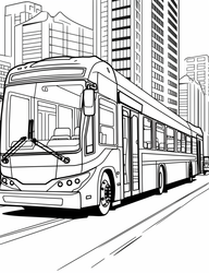 Color Craftables | Coloring Pages | Vehicles - Modern - City Bus