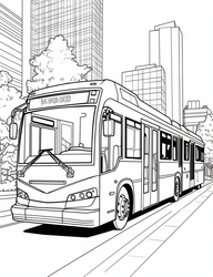 Color Craftables | Coloring Pages | Vehicles - Modern - City Bus