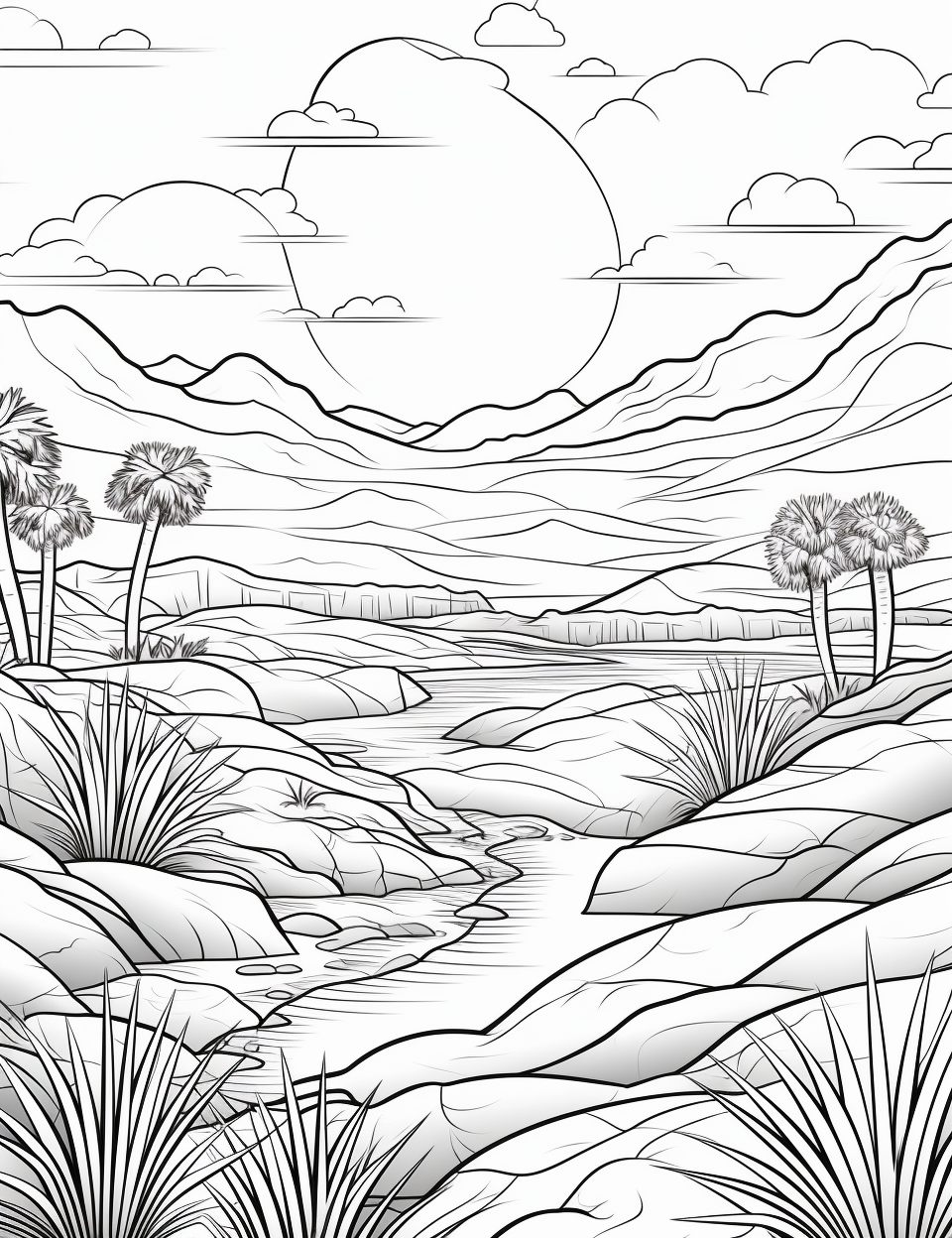 Color Craftables | Coloring Pages | Nature - Deserts