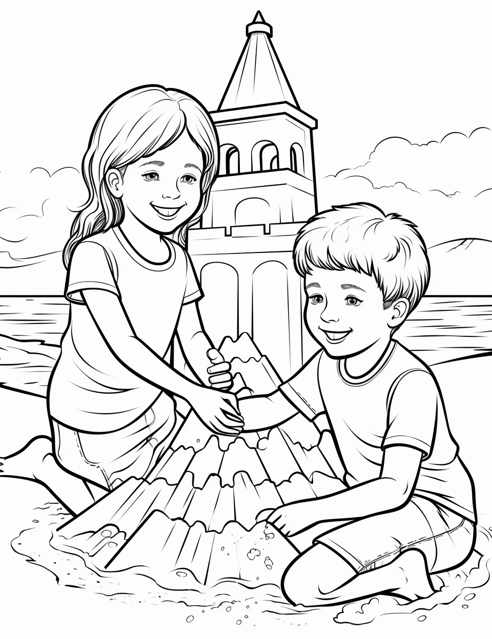 Color Craftables | Coloring Pages | People - Children - Building ...