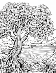Color Craftables | Coloring Pages | Nature - Trees - Willow
