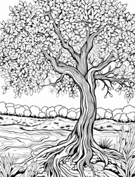Color Craftables | Coloring Pages | Nature - Trees - Willow