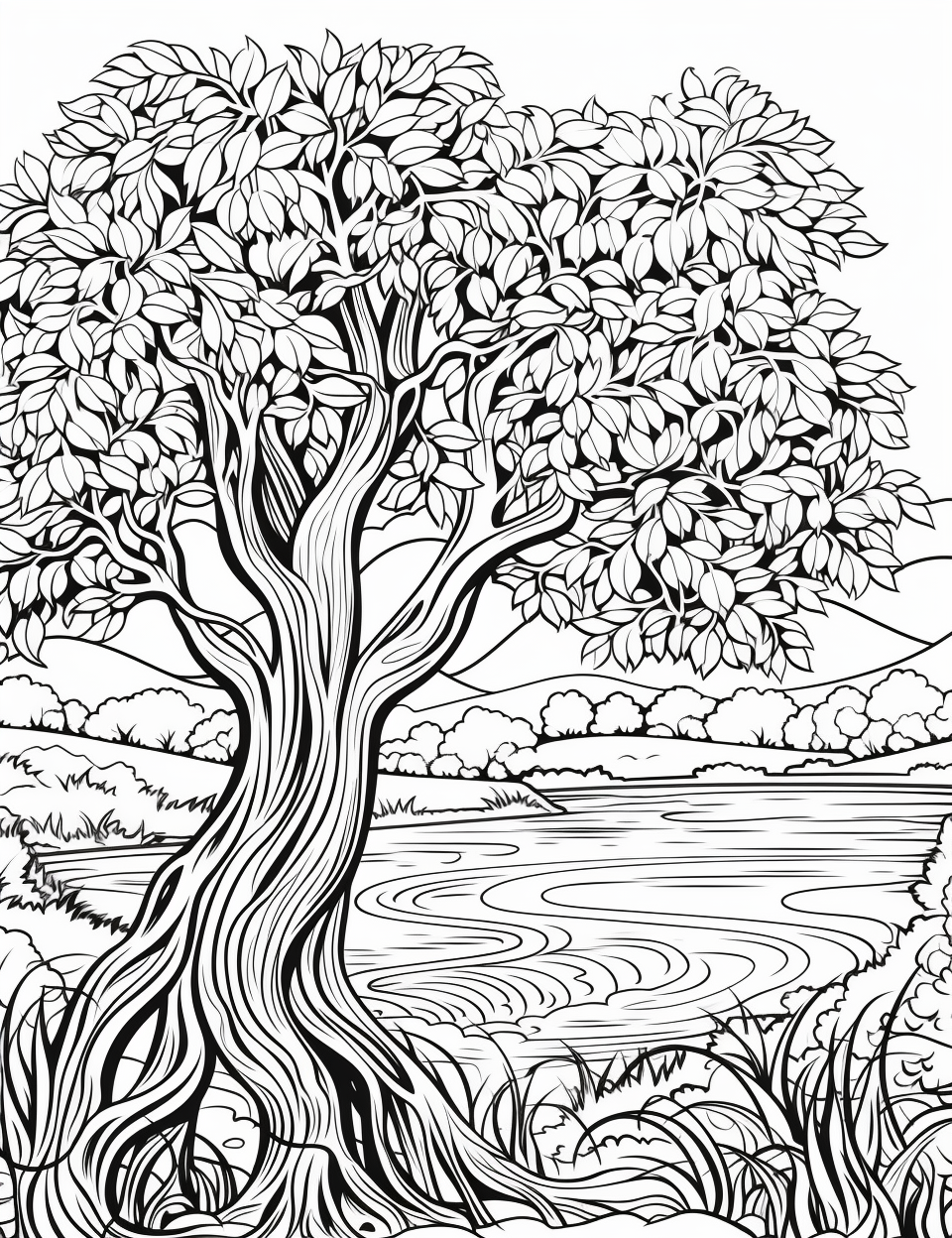 Color Craftables | Coloring Pages | Nature - Trees - Willow