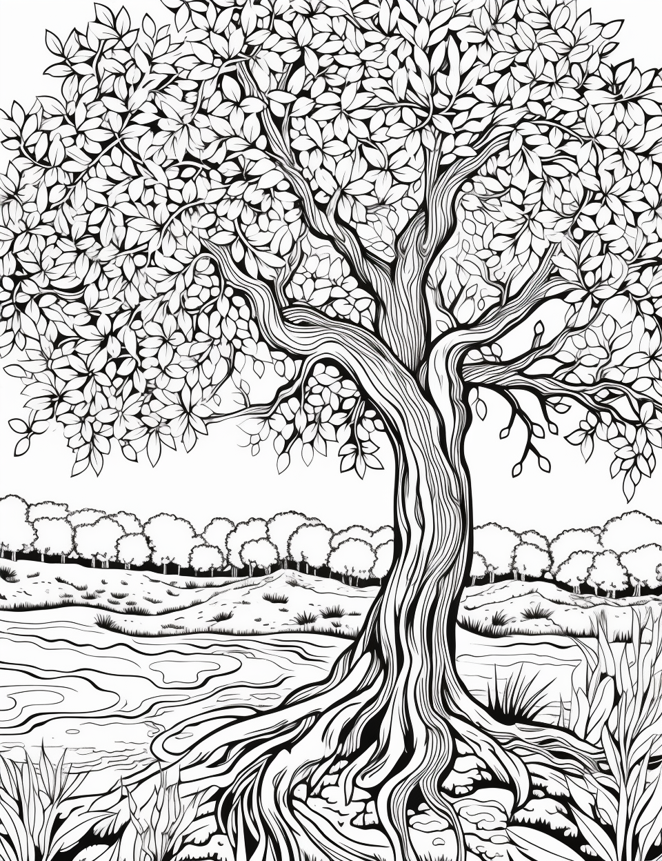 Color Craftables | Coloring Pages | Nature - Trees - Willow