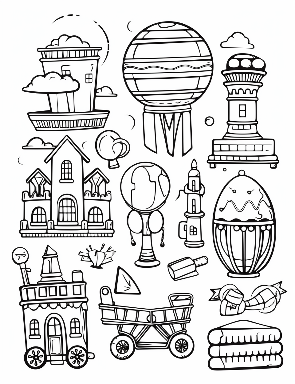 Color Craftables | Coloring Pages | Objects - Toys