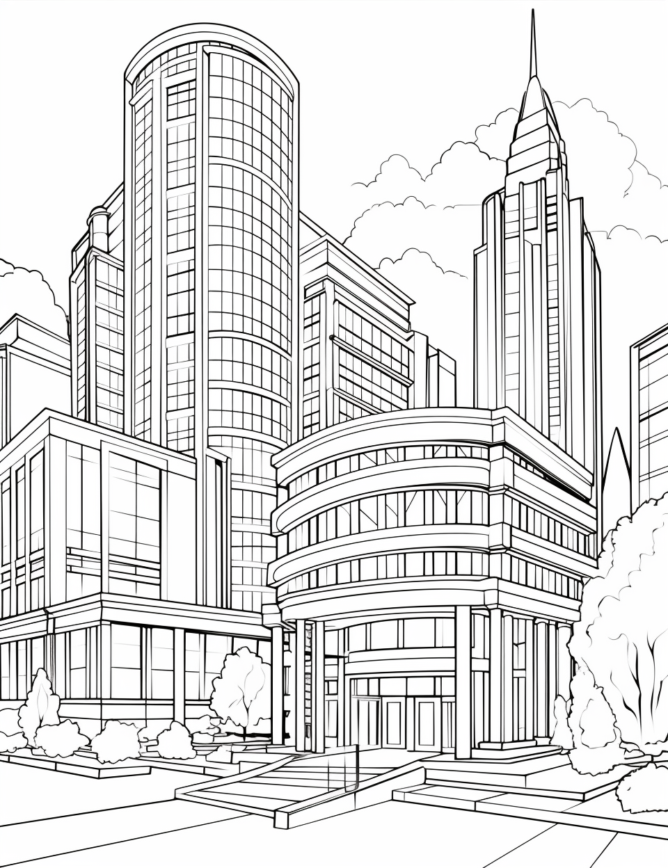 Color Craftables | Coloring Pages | Buildings & Architecture - Modern ...