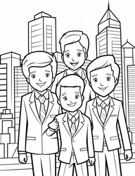Color Craftables | Coloring Pages | People - Adults - Working in an Office