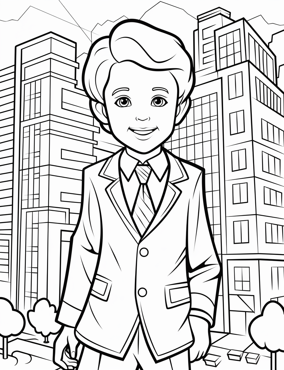 Color Craftables | Coloring Pages | People - Adults - Working in an Office