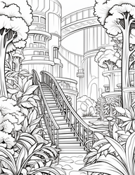 Color Craftables | Coloring Pages | Nature - Built Environment - School