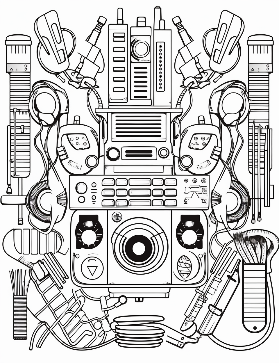 Color Craftables | Coloring Pages | Objects - Electronics