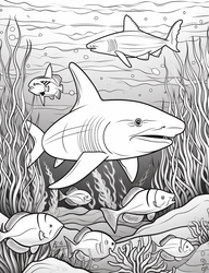 Color Craftables | Coloring Pages | Animal - Aquatic - Sharks