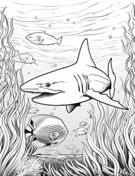 Color Craftables | Coloring Pages | Animal - Aquatic - Sharks
