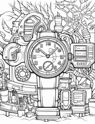 Color Craftables | Coloring Pages | Objects - Electronics - Smartwatch