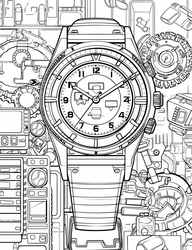 Color Craftables | Coloring Pages | Objects - Electronics - Smartwatch