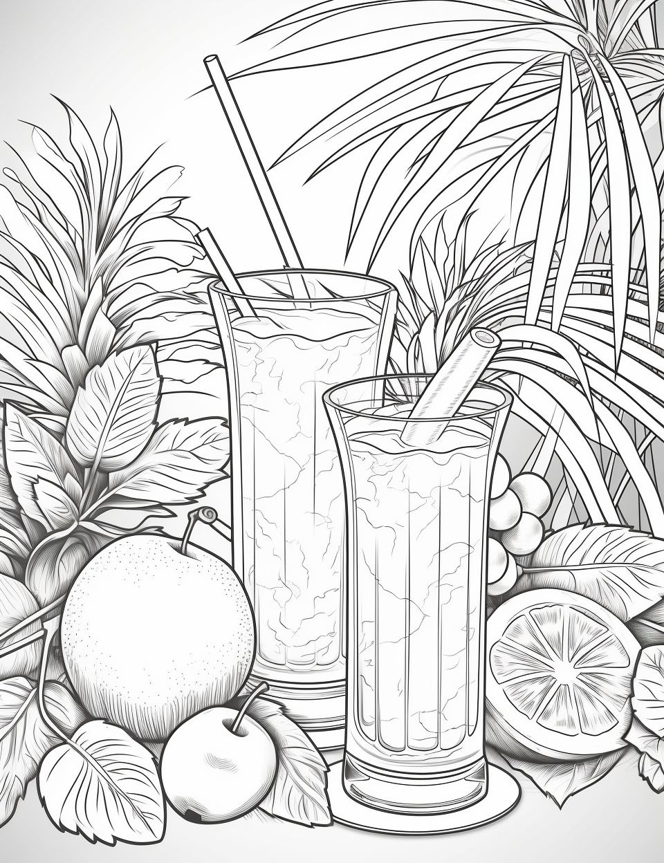 Color Craftables | Coloring Pages | Food & Beverage - Drinks - Cocktails