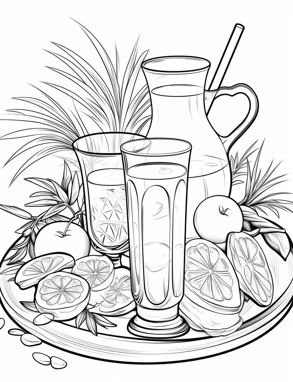 Color Craftables | Coloring Pages | Food & Beverage - Drinks - Cocktails