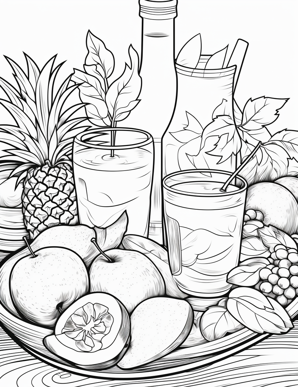 Color Craftables | Coloring Pages | Food & Beverage - Drinks - Cocktails