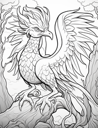 Color Craftables | Coloring Pages | Mythical Creatures - Phoenix