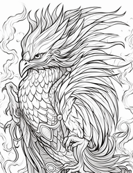Color Craftables | Coloring Pages | Mythical Creatures - Phoenix
