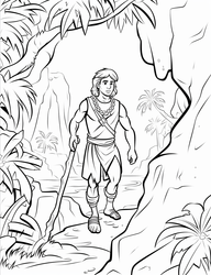 Color Craftables | Coloring Pages | Prehistoric & Cavemen - Lanscapes