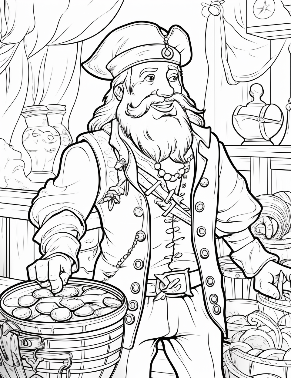 Color Craftables | Coloring Pages | Pirates & Treasure