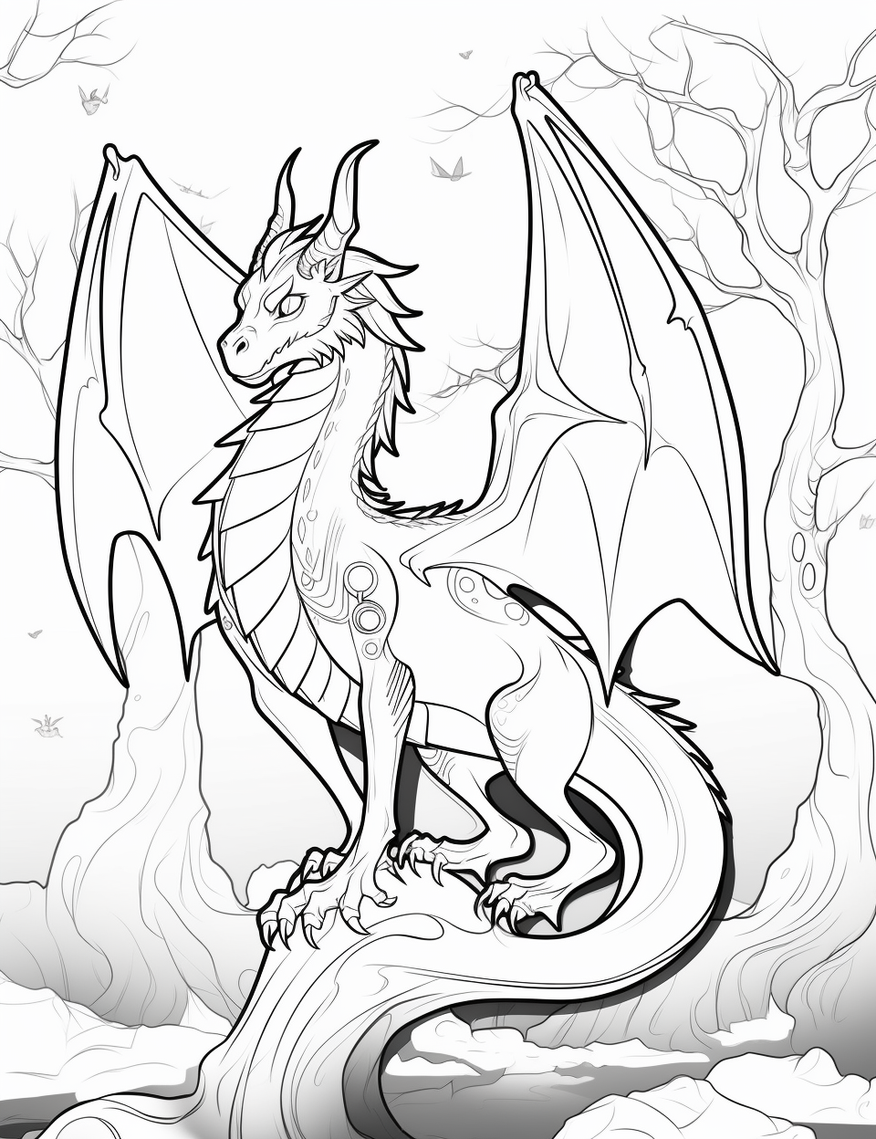 Color Craftables | Coloring Pages | Night Dragon Coloring Pages