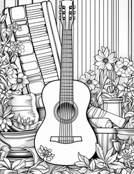 Color Craftables | Coloring Pages | Objects - Musical Instruments