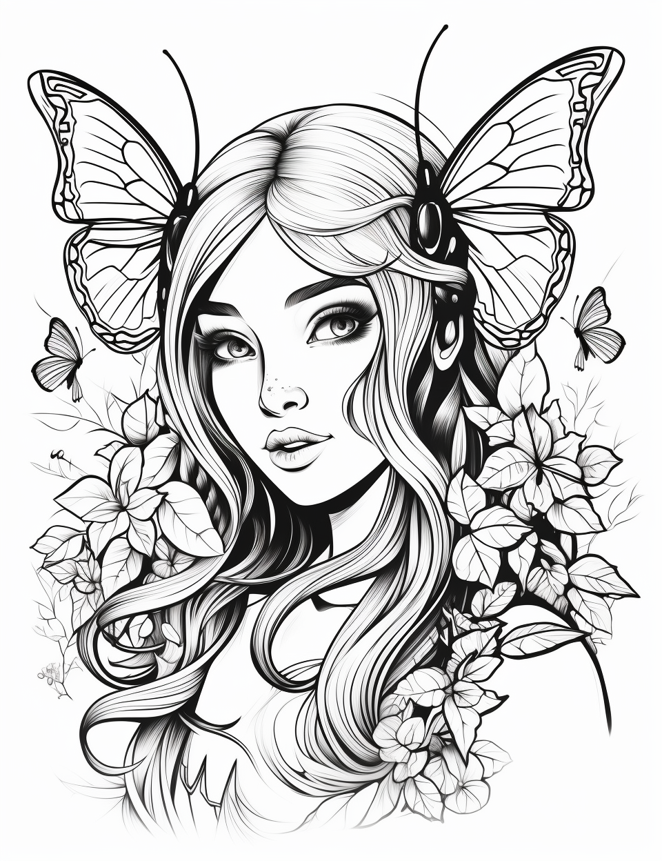 Color Craftables | Coloring Pages | Mythical Creatures - Fairy