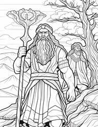 Color Craftables | Coloring Pages | Prehistoric & Cavemen - Lanscapes