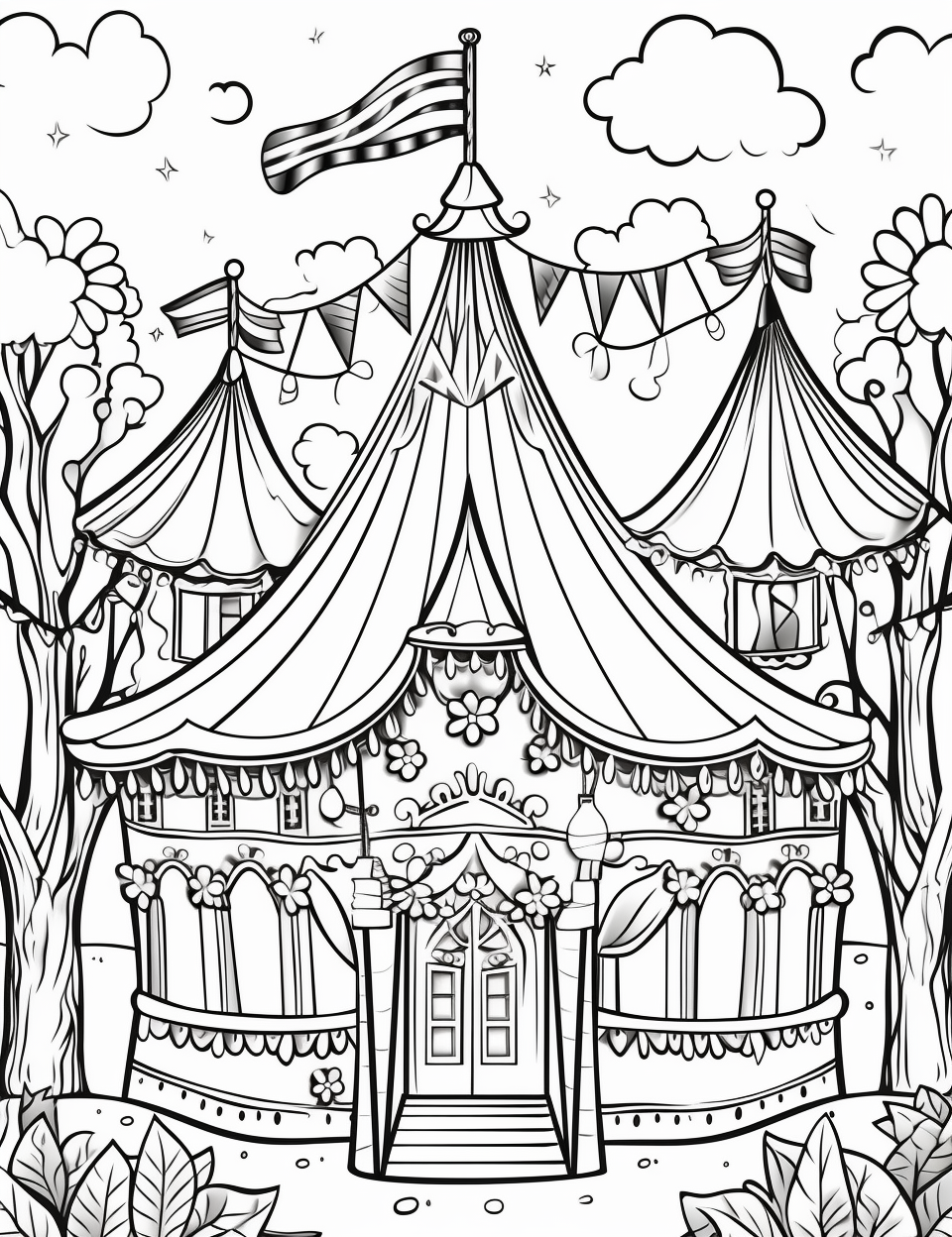 Color Craftables | Coloring Pages | Carnival & Circus - Attractions ...