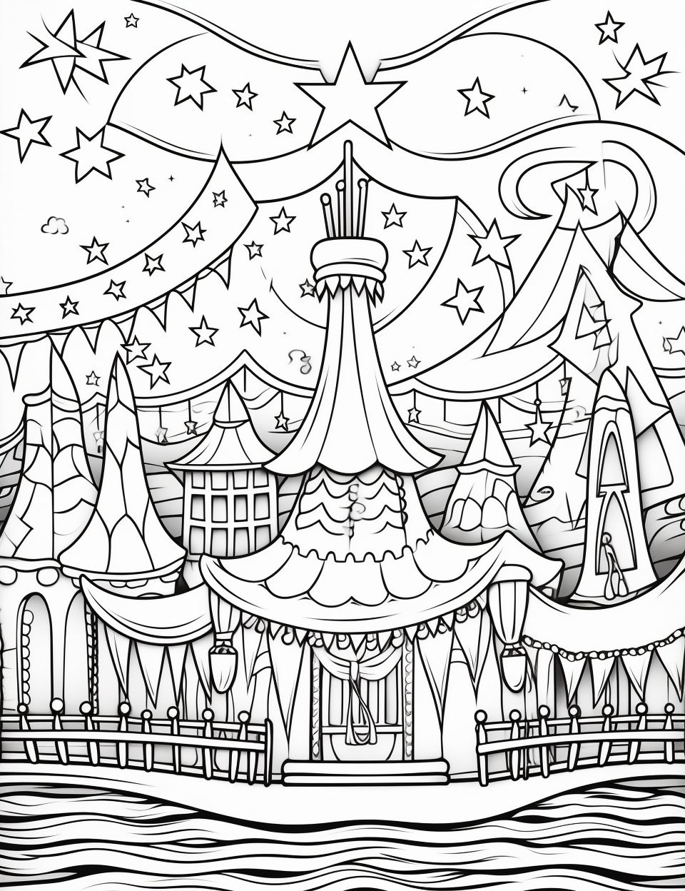 Color Craftables | Coloring Pages | Carnival & Circus - Attractions ...